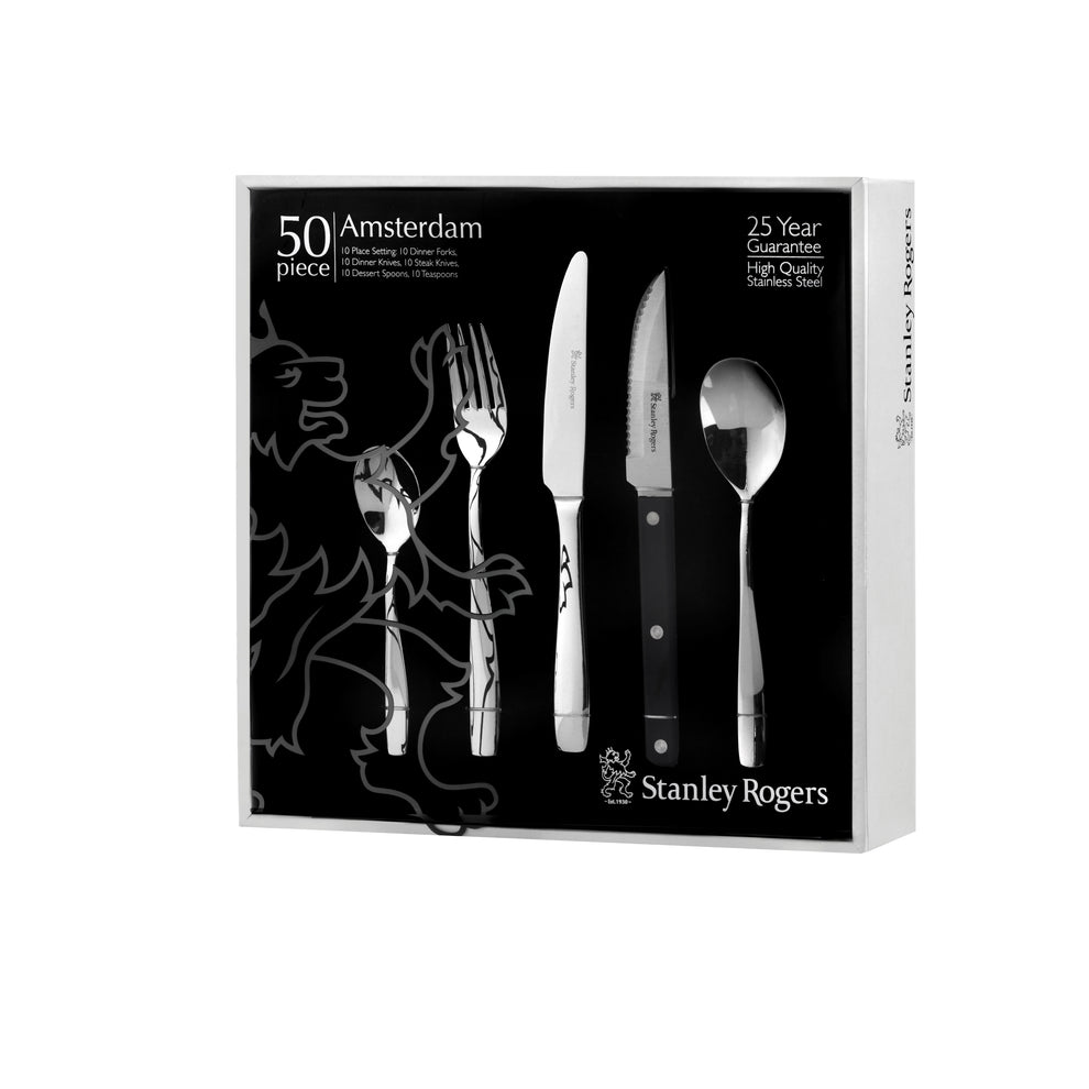 Stanley Rogers New Amsterdam 50-Piece Cutlery Set – GeckoTV Direct
