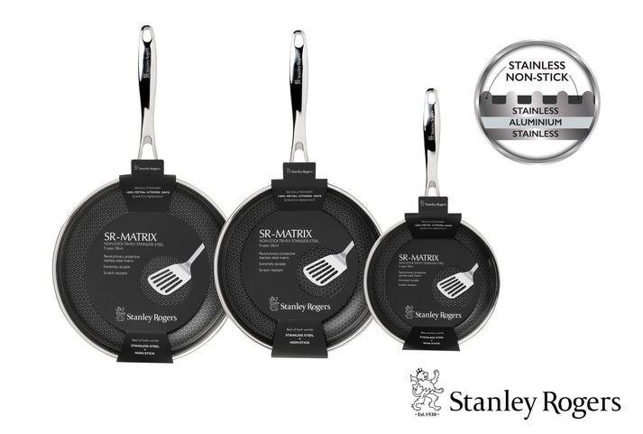 Stanley Rogers Matrix Bundle 20/26/28cm 3 Piece Frying Pan Set ...
